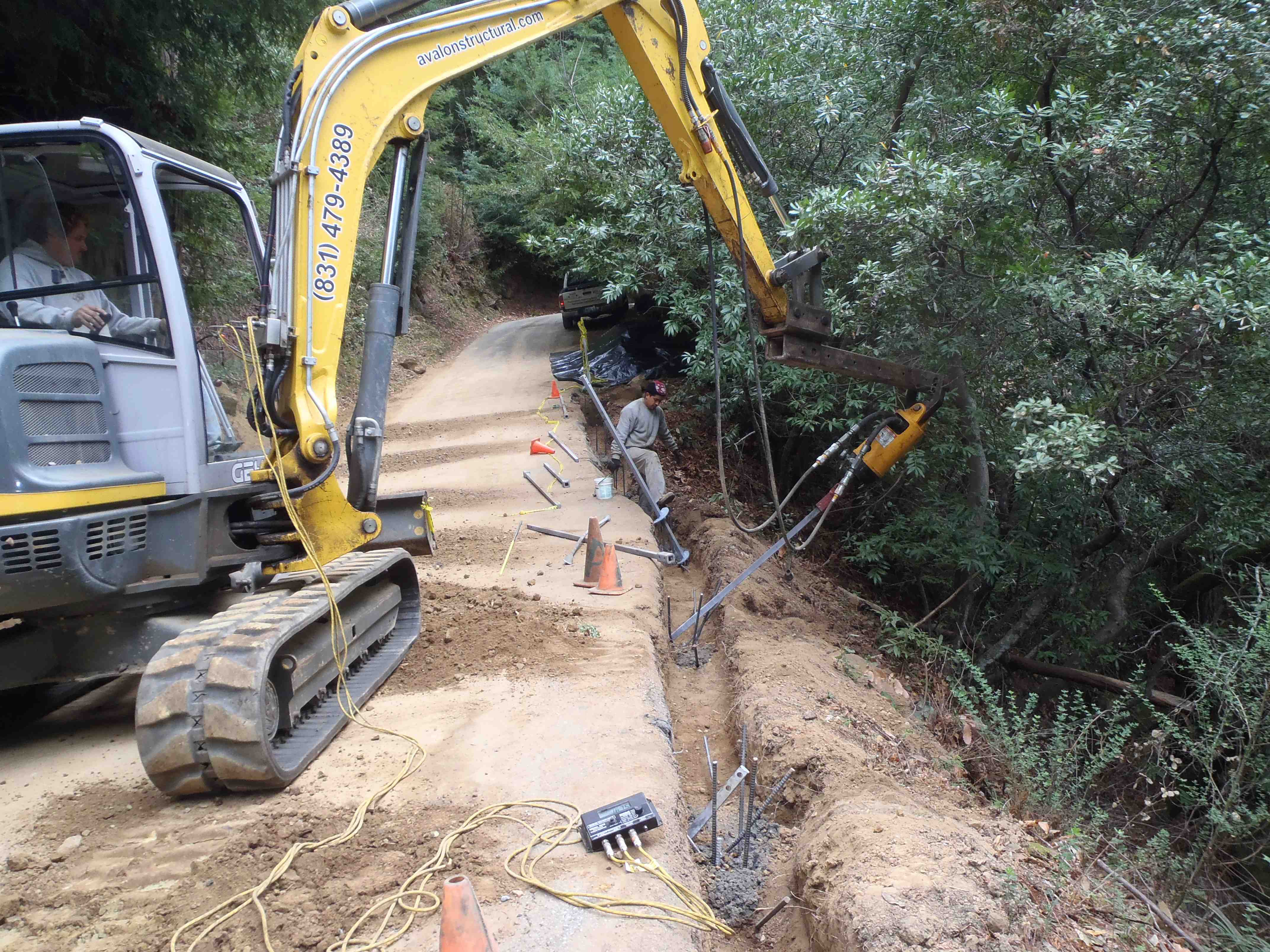 Avalon Hillside Road Fortification