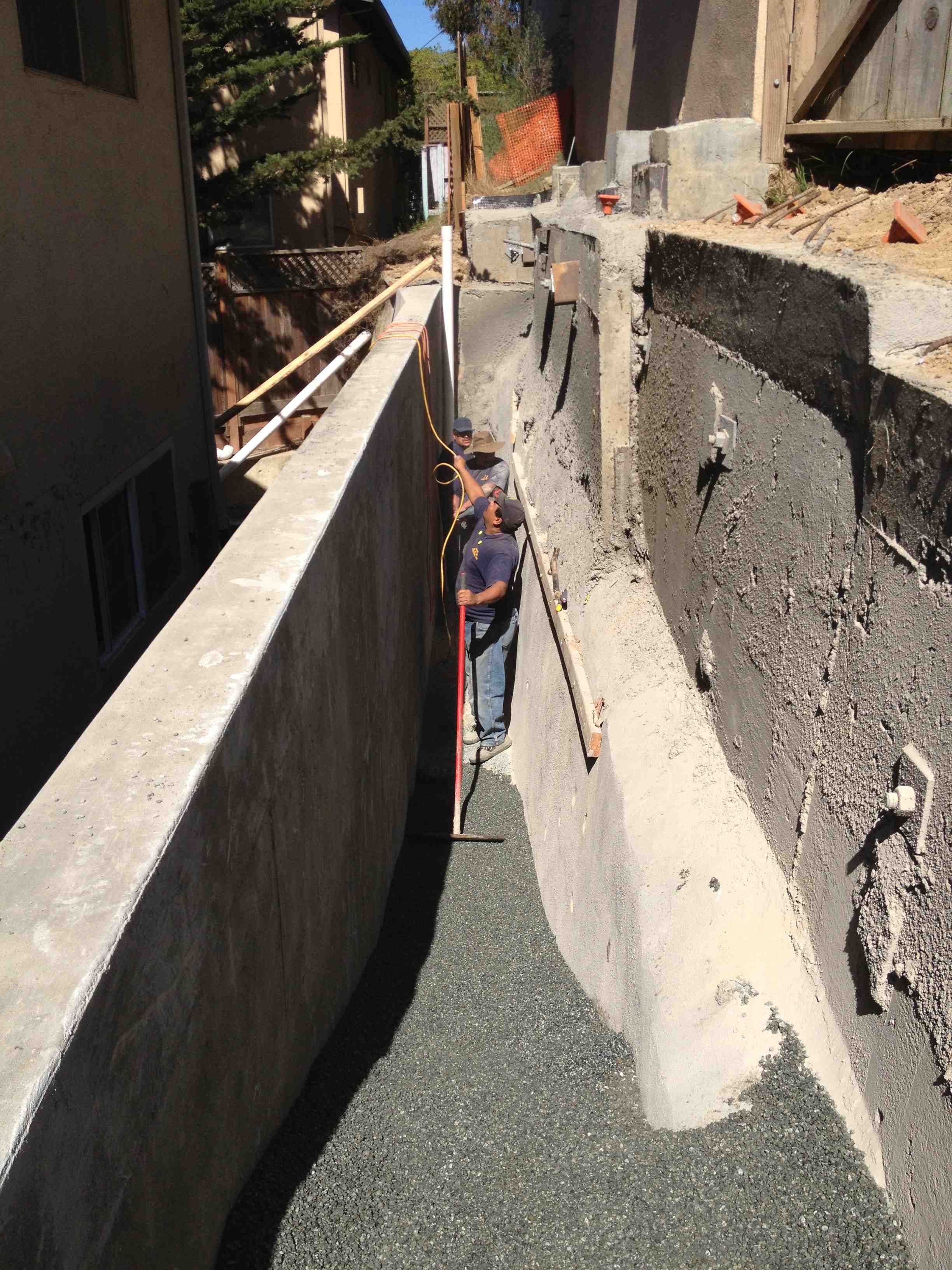 Avalon Retaining Walls with Limited Access
